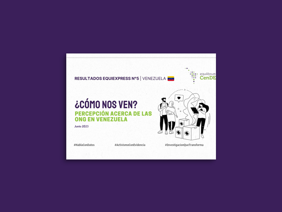 ¿Cómo nos ven? Percepción social sobre las ONG en Venezuela: resultados ...